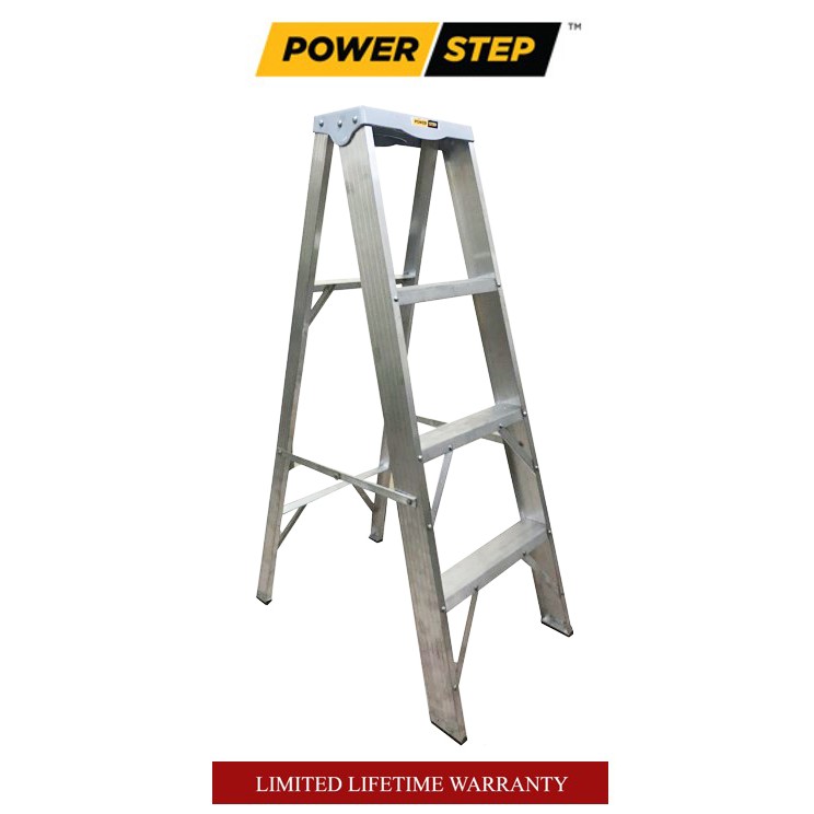 Power Step Aluminum A-Type Ladder 4ft | Shopee Philippines