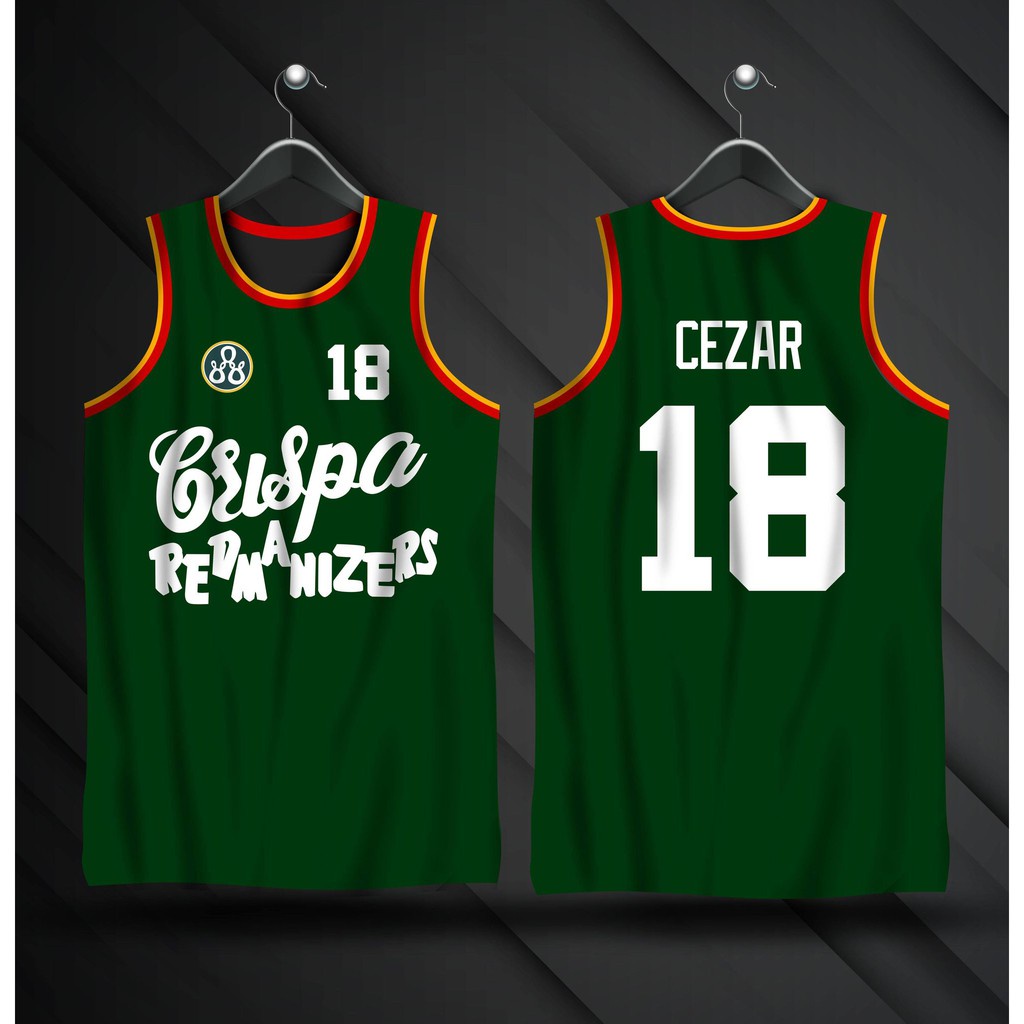 PBA RETRO JERSEY | CRISPA REDMANIZERS GREEN CEZAR #18 | FULL ...