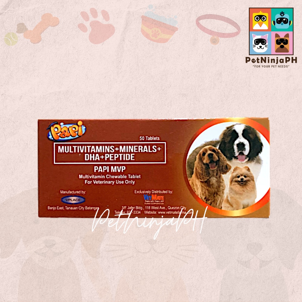 Papi MVP Chewable Tablet for Dogs and Cats | Shopee Philippines