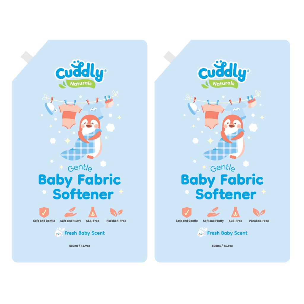 Cuddly Naturals Baby Fabric Softener 500ml Pack of 2 (1 Liter) | Shopee ...