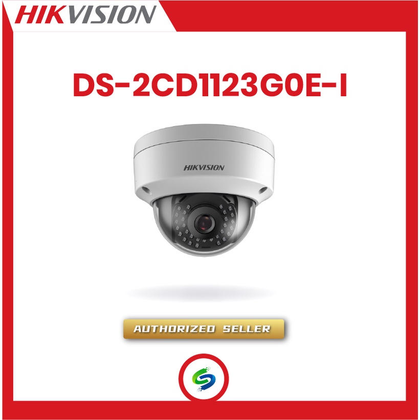 STEQ HIKVISION DS-2CD1123G0E-I 2 MP Fixed Dome Network Camera | Shopee Philippines