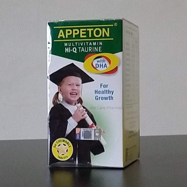 Appeton Multivitamin Hi-Q Taurine With DHA Chewable Tablets 60's ...