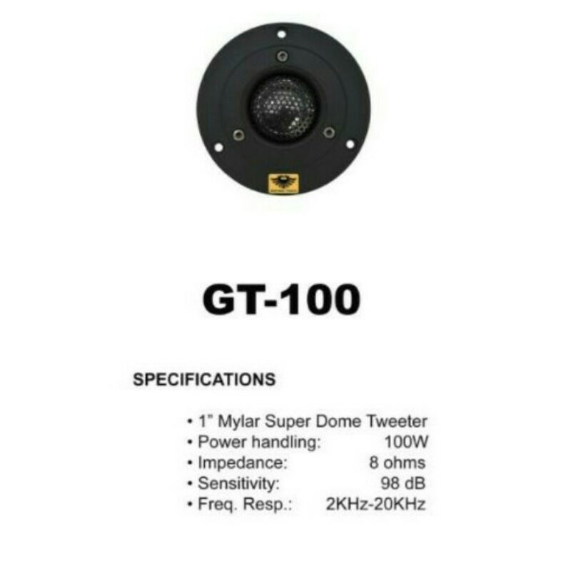 ORIGINAL KEVLER GT-100 Metal Dome Tweeter (1pc) free capacitor | Shopee ... ORIGINAL KEVLER GT-100 Metal Dome Tweeter (1pc) free capacitor | Shopee ...
