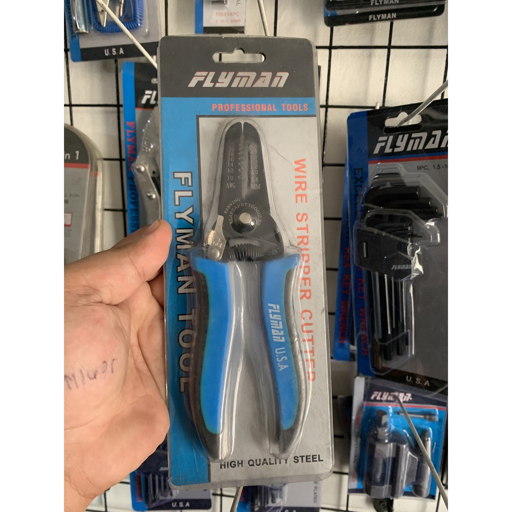 FLYMAN WIRE STRIPPER 10AWG - 22AWG ( 0.8MM-2.6MM) | Shopee Philippines