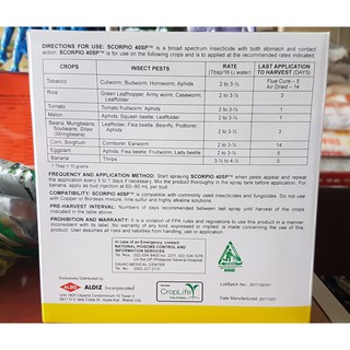 Scorpio insecticide 500grams (Metholmyl 40SP) ALDIZ | Shopee Philippines