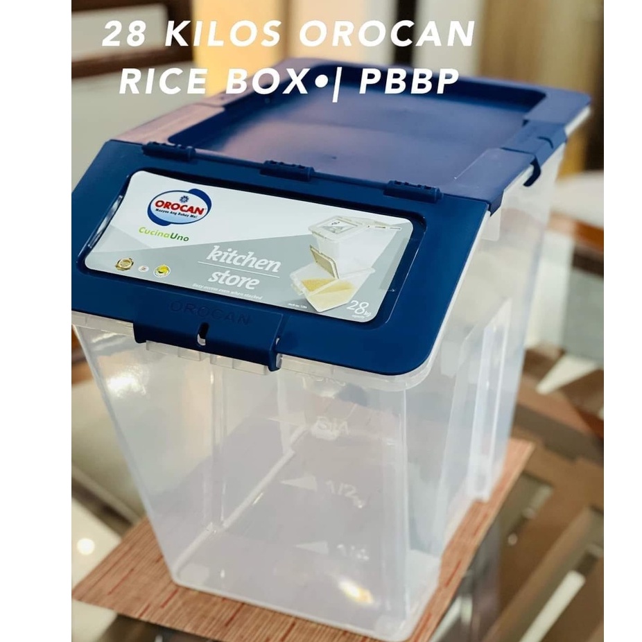 Orocan RICE DISPENSER SEALED RICE STORAGE BOX 25kgs... | Shopee Philippines