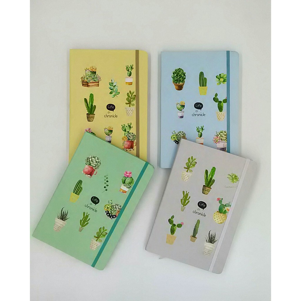 NM A5 Hardbound Notebook Cactus Design GK-002-L | Shopee Philippines