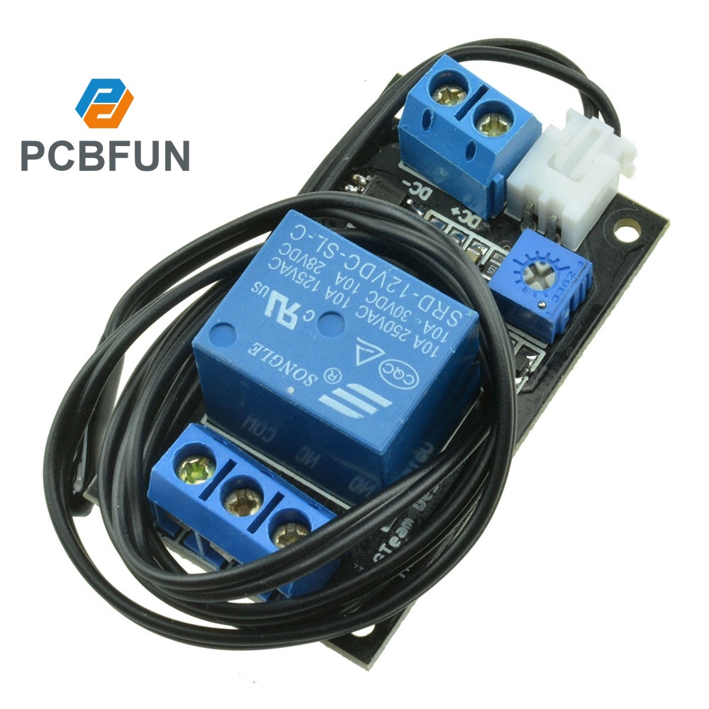 Pcbfun 12V 1 Channel Control Switch Thermistor Relay Sensor Temperature Detection Module ...