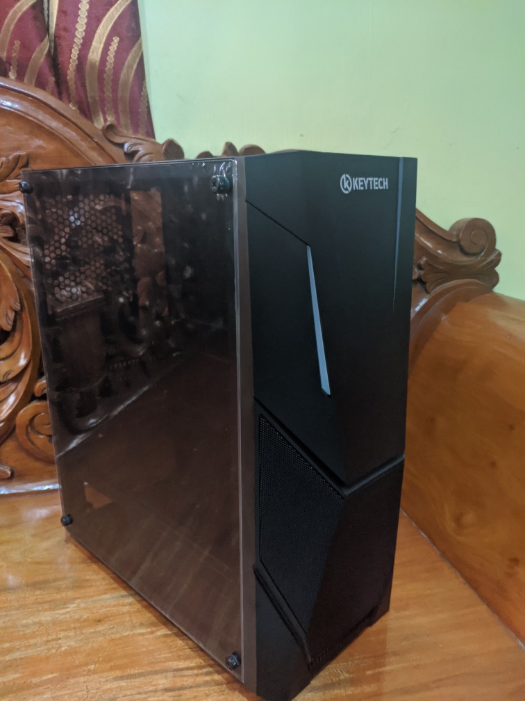 Gaming Case Tempered Glass Keytech T5000 Fits ATX, Micro ATX and Mini ...