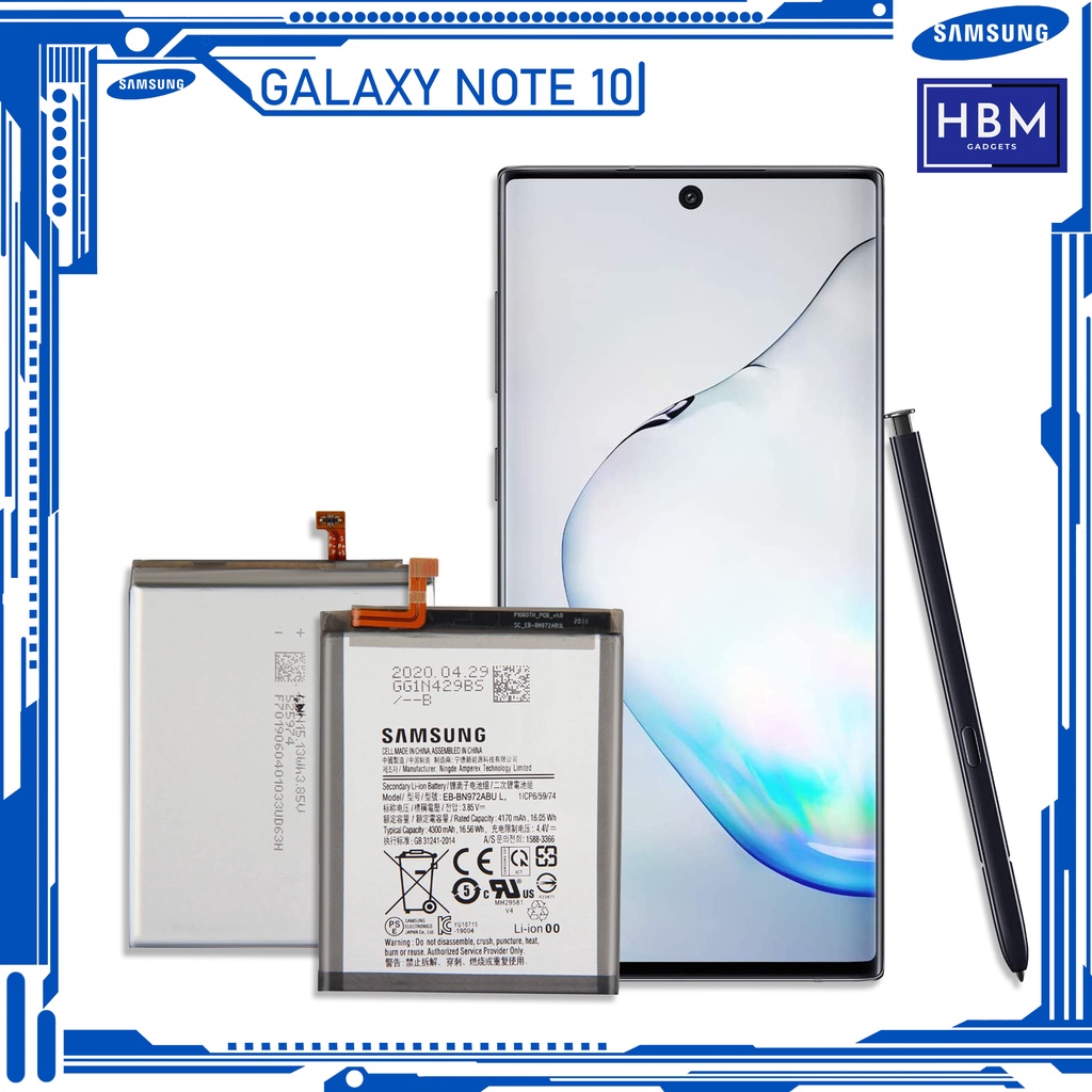 Original Samsung Galaxy Note 10 Battery Model: EB-BN970ABU (4300mAh ...