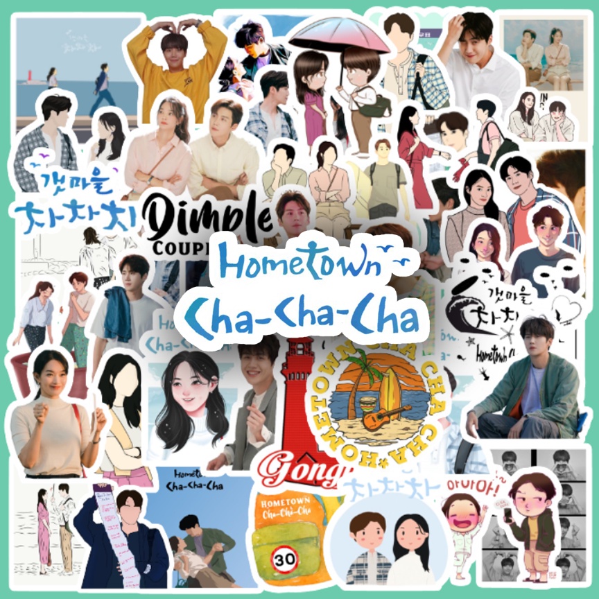 50 pcs. HOMETOWN CHA-CHA-CHA stickers | water proof | KDRAMA stickers ...