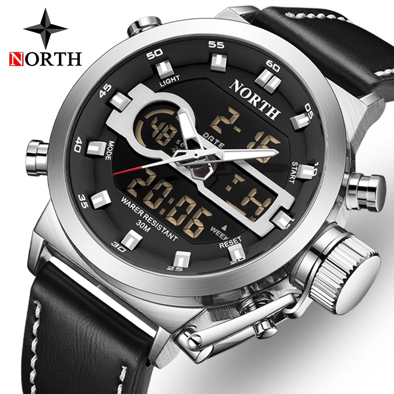 NORTH Original Men Watch Digital Top Brand Luxury Fashion Quartz Watch ...