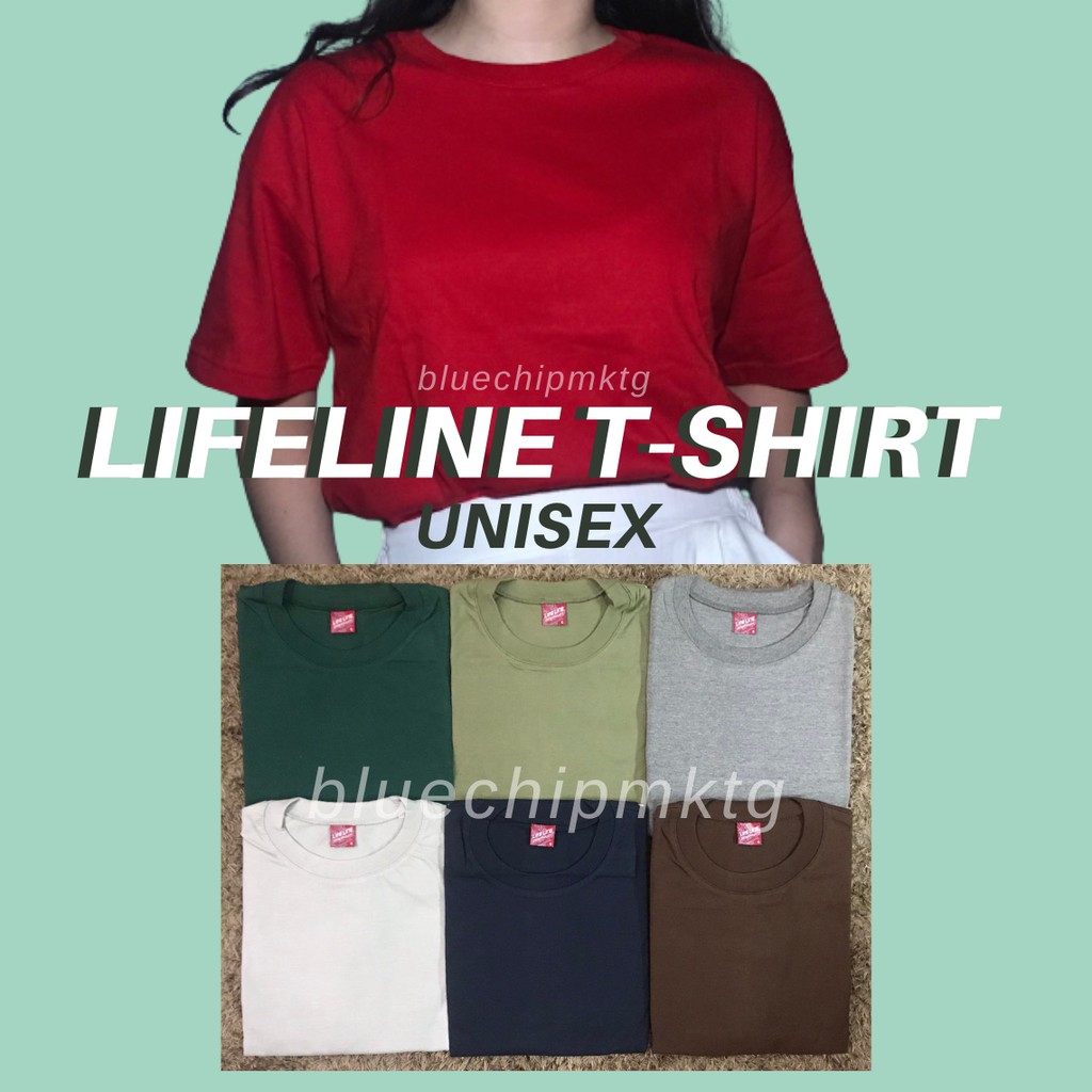 Premium Cotton Lifeline Roundneck T-Shirt Unisex (4/4)(MGreen,Fatigue ...