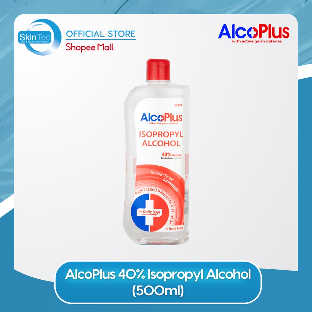AlcoPlus Red 40% Isopropyl Alcohol (500ml) | Shopee Philippines
