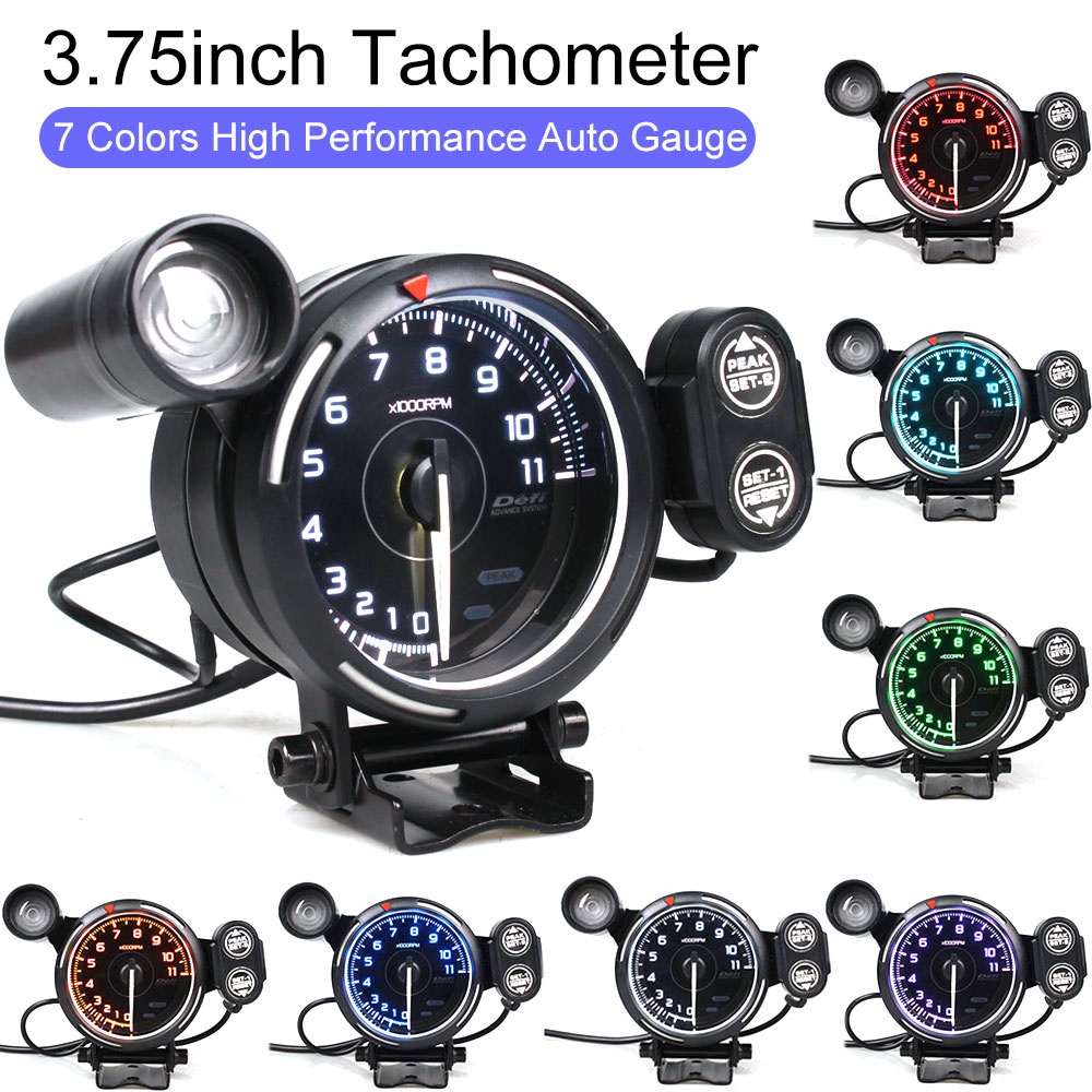 A1 Defi Style Meter RPM 80mm / Defi Gauge Tachometer ( 7 Color ...