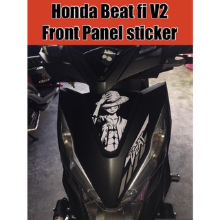 HONDA BEAT fi V2 FRONT PANEL STICKERS PRINTED/LAMINATED | Shopee ...