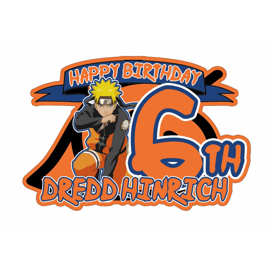Customized Naruto Cake topper | Shopee Philippines