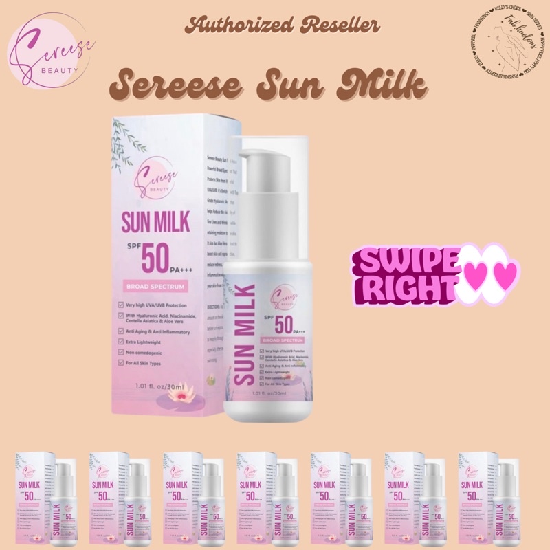 Sereese Beauty Sun Milk w/Freebies! | Shopee Philippines