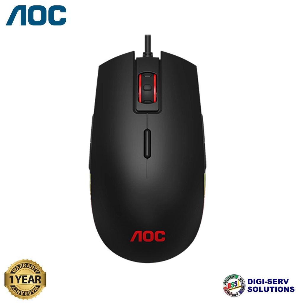 AOC GM500 RGB Gaming Mouse with DPI Shift, Exclusive Software, and RGB Lighting Effects | Shopee ...