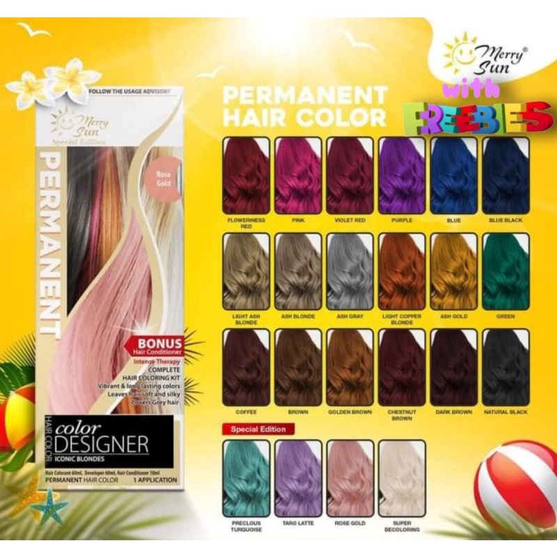 Merry Sun Permanent Hair Color | Shopee Philippines
