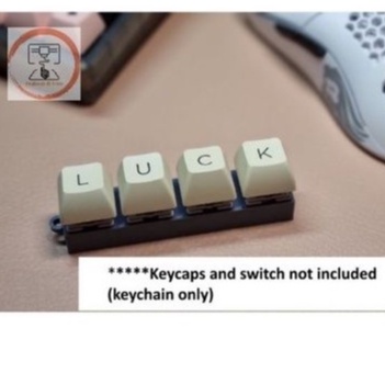 3D Printed Mechanical keyboard switch keychain, 4 slots fidget keychain ...