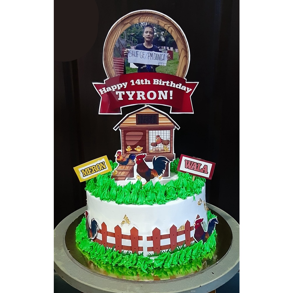 Manok or Chicken Theme Cake Topper Customized | Shopee Philippines