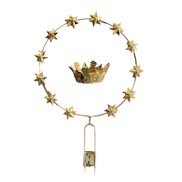 Quality Aluminum Metal Set / 12 Stars and Crown for 2ft MAMA MARY IMAGE ...