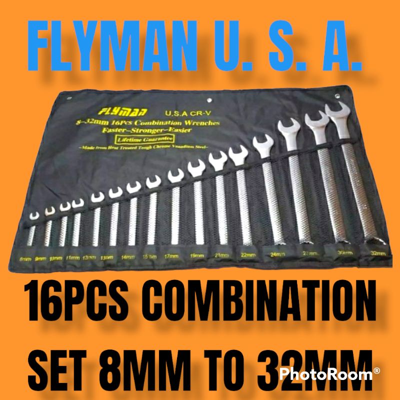 COMBINATION WRENCH SET 8MMTO32MM ORIGINAL FLYMAN BRAND | Shopee Philippines