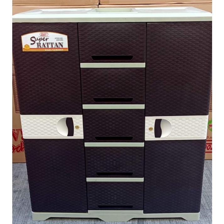 ZOOEY RATTAN DUAL CABINET ( FREE DELIVERY WITHIN METRO MANILA ONLY ...