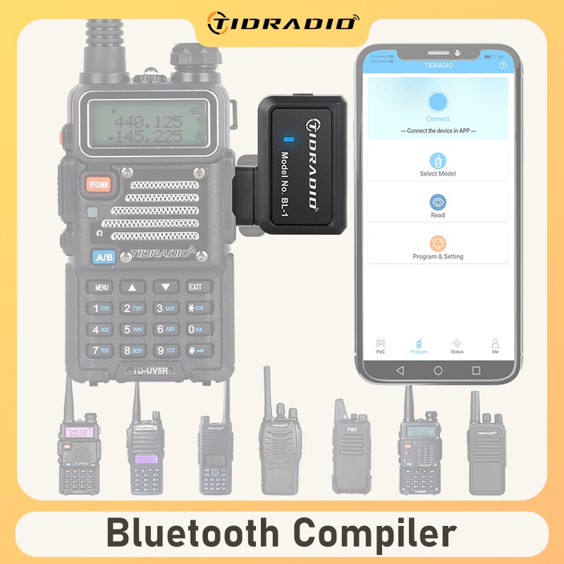 TIDRADIO wireless programmer is suitable for all kinds of Baofeng ...