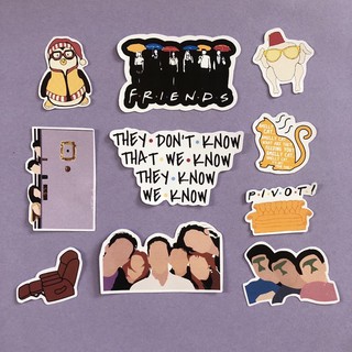 50 pcs FRIENDS series stickers | NETFLIX | CHANDLER ROSS MONICA RACHEL ...