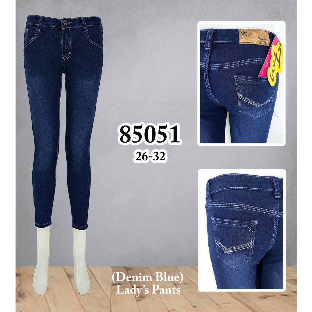 Stretchable Maong Pants for Women(85051) | Shopee Philippines