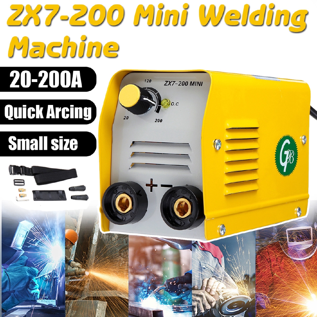 ZX7-200 Portable Mini Electric Arc Force Welding Machine With Insulated ...