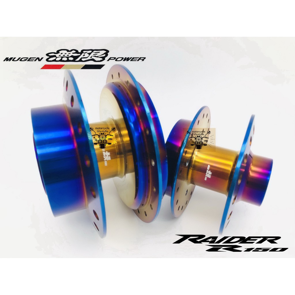 Motorcycle Hub Blue Titanium (XRM110, XRM125 ,Wave100/125,Raider150 ...