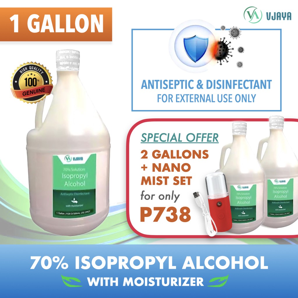 Alcohol 1 Gallon - 70% Isopropyl Solution ( Direct from Manufacturer ...