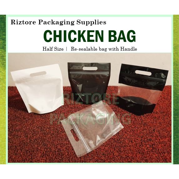Chicken Bag with Handle and Ziplock ( Half Chicken/Liempo (100Pcs/Pack ...