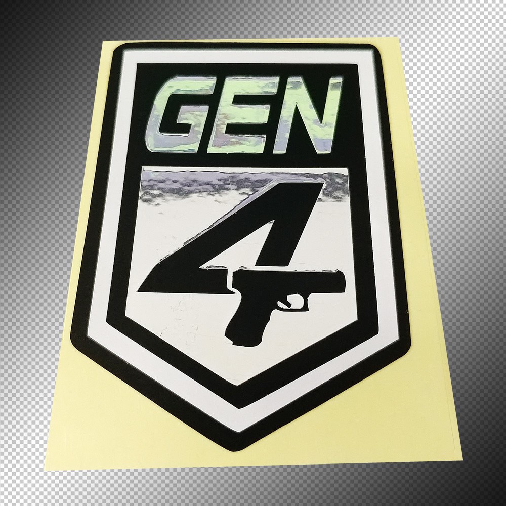 Sticker | (1) Glock Generation 4 Custom Decal | Weather Proof Die-cut ...