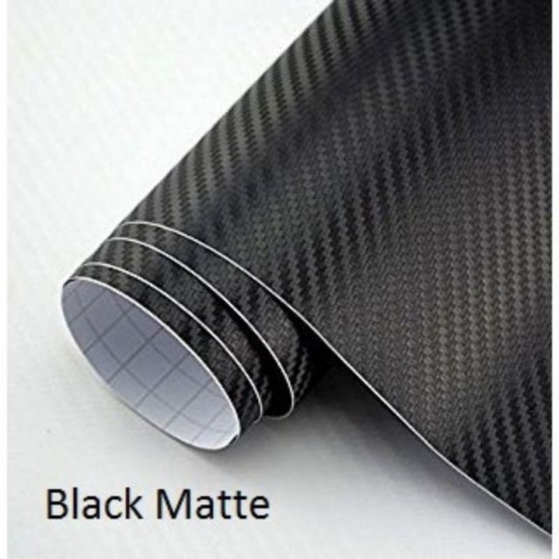 3D Carbon Fiber Sticker black matte | Shopee Philippines