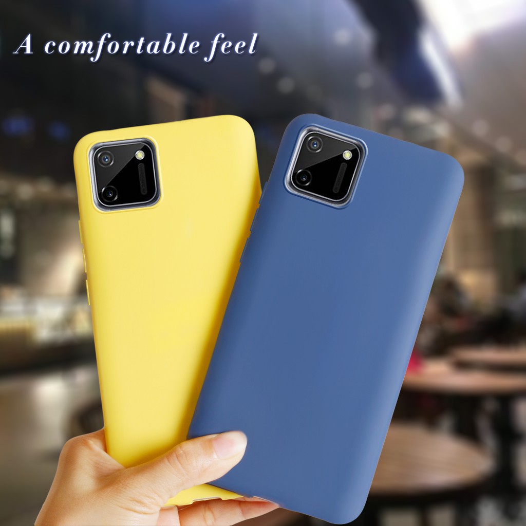 OPPO Realme C11 Case Silicone Soft Plain Matte Candy Jelly Color Back ...