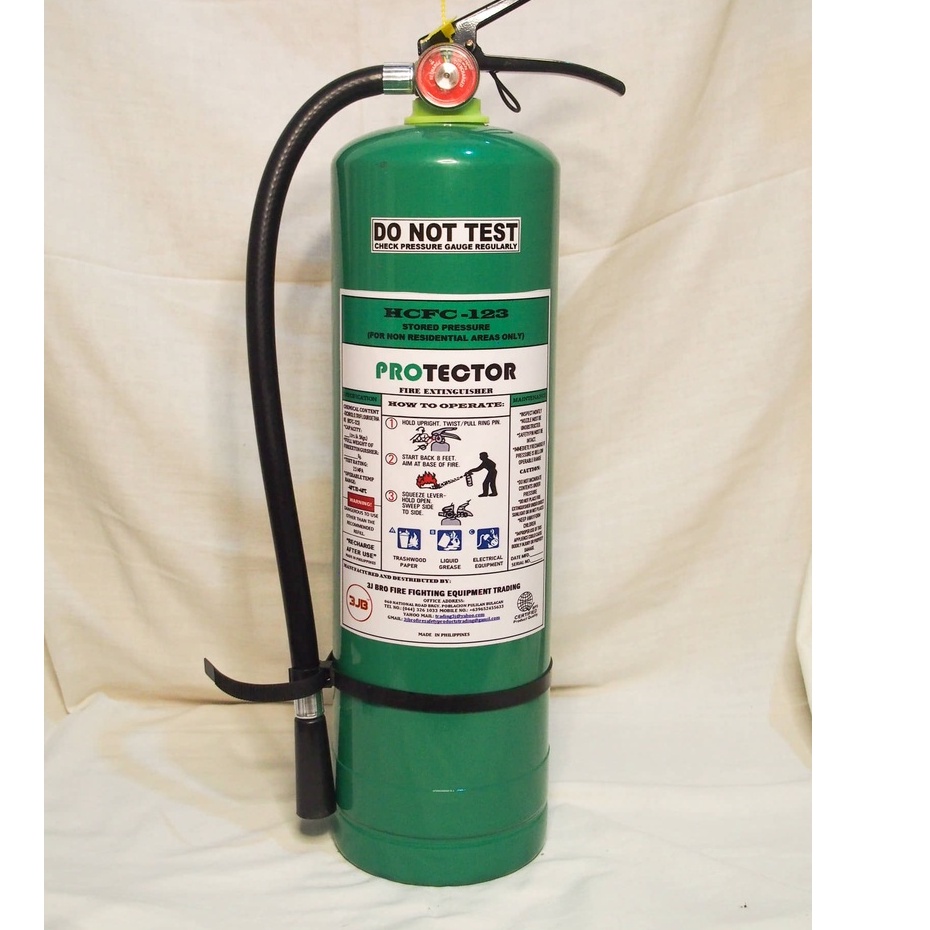 5 Years 10 Lbs Fire Extinguisher ABC HCFC 123 Refillable Shopee