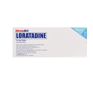 RITEMED Loratadine 10mg Tablet 10MG (Sold per tablet) | Shopee Philippines