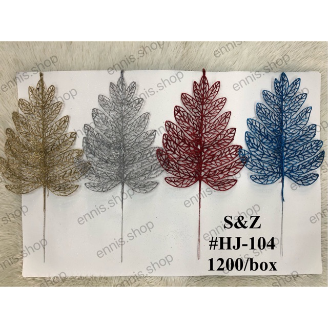 (12pcs) Christmas flower leaf Christmas tree decoration | Shopee ...