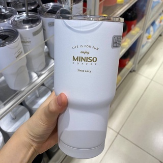 Miniso Classic Black White Series Coffee Mug Vacuum Cup Kettle Thermos ...