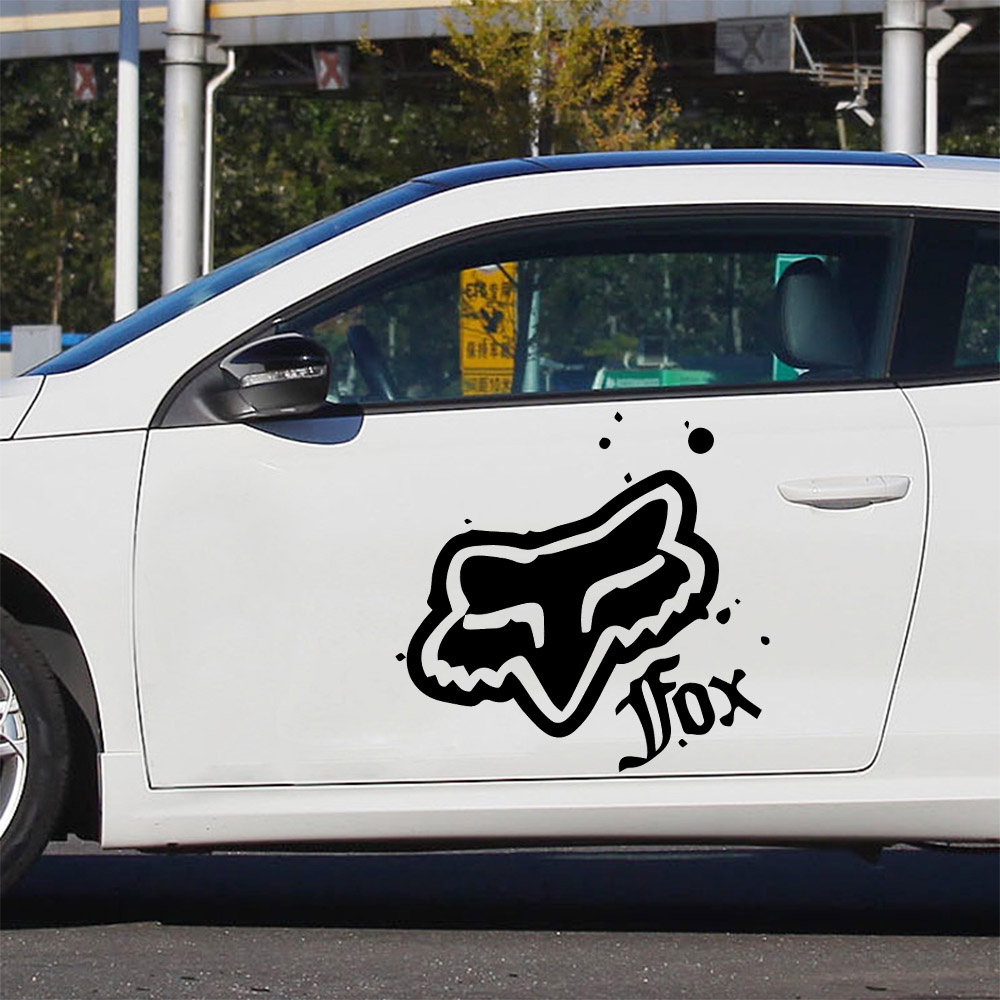 Cartoon Fox Vinyl Wrap Car Decal Sticker Art Car Quotes Stickers Window ...
