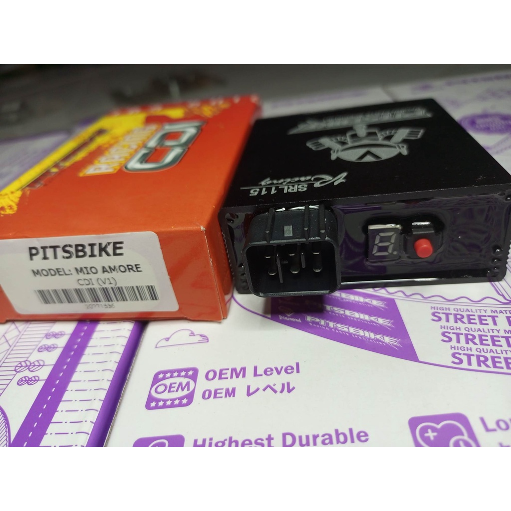 PITSBIKE MIO 115 SPORTY MIO AMORE RACING CDI ADJUSTABLE DIGITAL ...