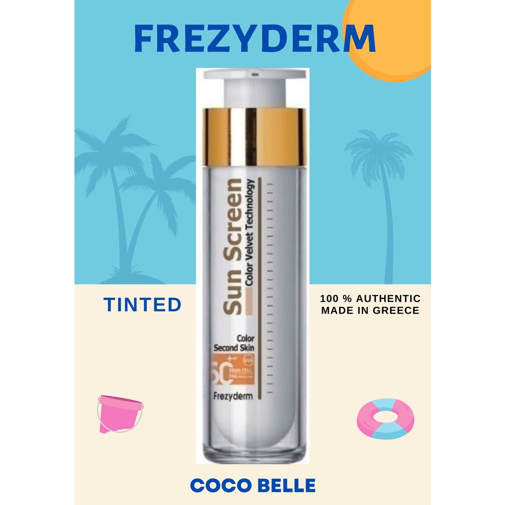 Frezyderm Sun Screen Color Velvet Face Cream SPF 50+ (TINTED) | Shopee ...