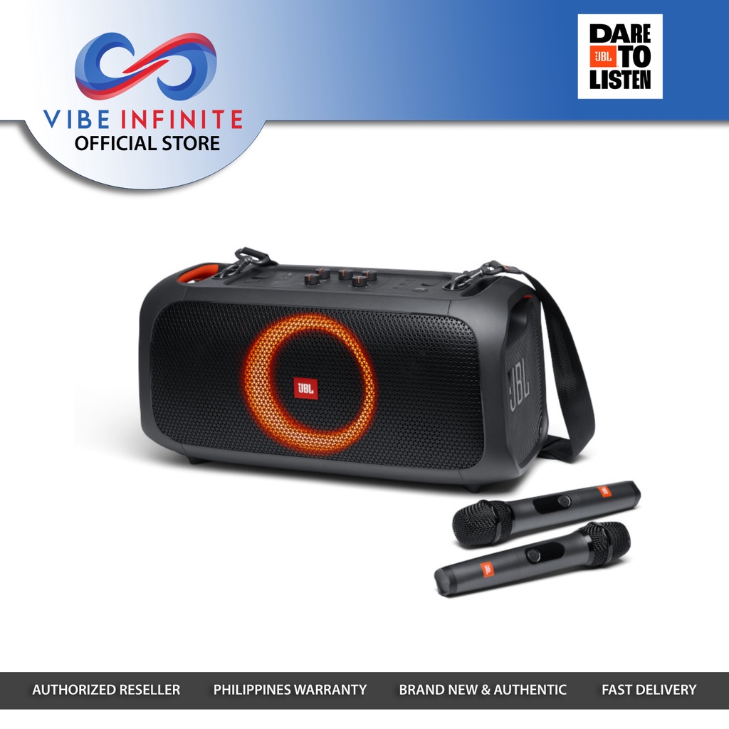JBL Partybox OTG Karaoke Powerful Wireless Bluetooth Speaker with Two Microphones | Shopee ...