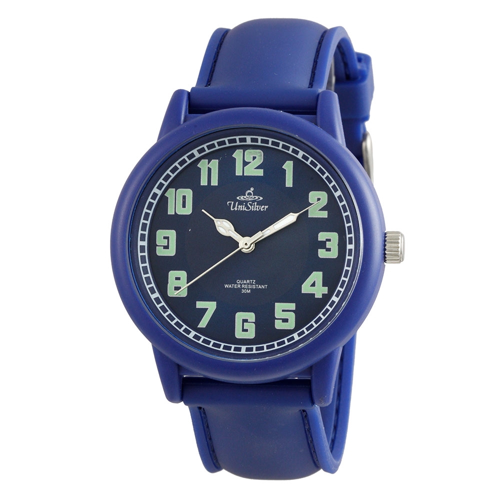 UniSilver TIME Men's Blue Analog Rubber Watch KW3283-1007 | Shopee ...