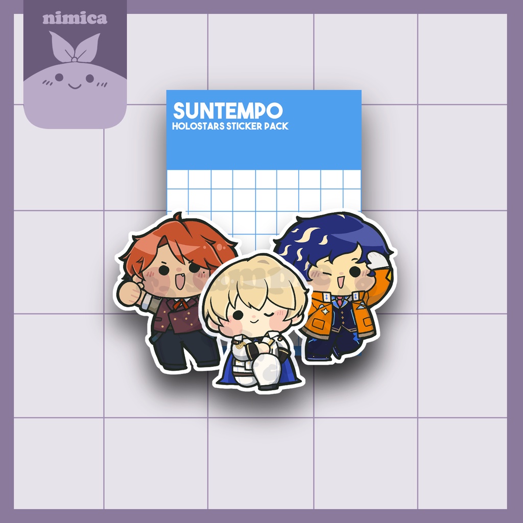 Holostars 2nd Generation SunTempo Vinyl Laminated Stickers┃nimica shop ...