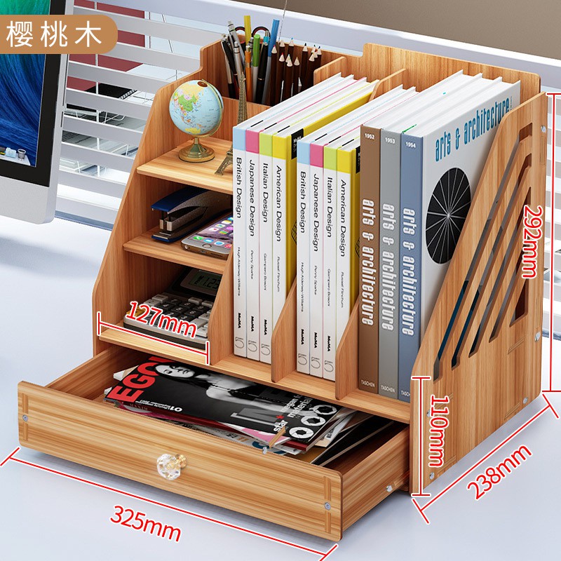 Desktop Finishing Rack Office Document Shelf Multilayer Desk Storage ...